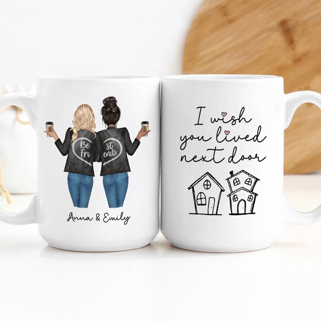 Custom Coffee Mug I Wish You Lived Next Door Personalized Long Distance ...