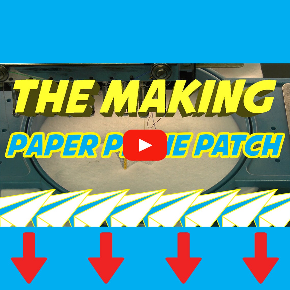 Paper Plane Iron on Patch / Origami / Patches / Paper / Embroidery ...
