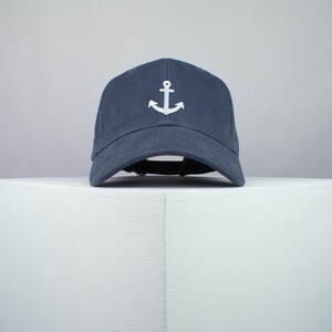 Ship Anchor Embroidered Baseball Cap Premium Hat Boat Sailing Shipping ...