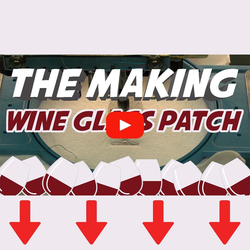 Wine Glass Iron on Patch / Wine / Patches / Food / Embroidery / Patch ...