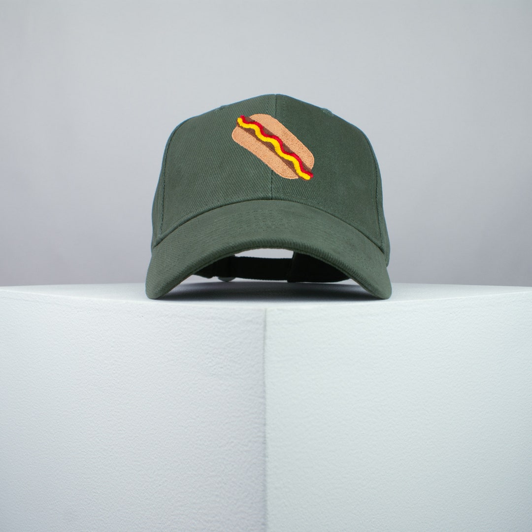 Hotdog Embroidered Baseball Cap / Food / Hot Dog / Sausage / Burger ...