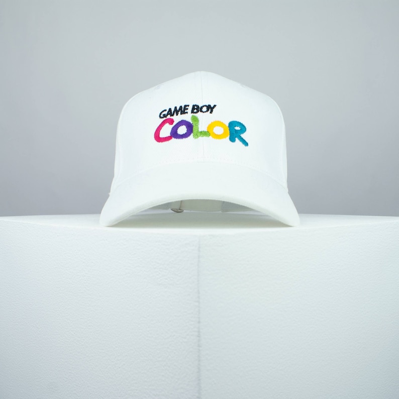 Nintendo Gameboy Colour Embroidered Baseball Cap Gamer Gaming Retro ...