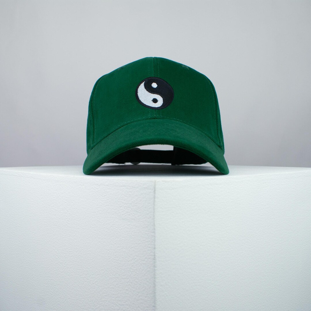 Yin Yang Embroidered Baseball Cap Premium Hat Zen Yinyang Yin and Yang ...