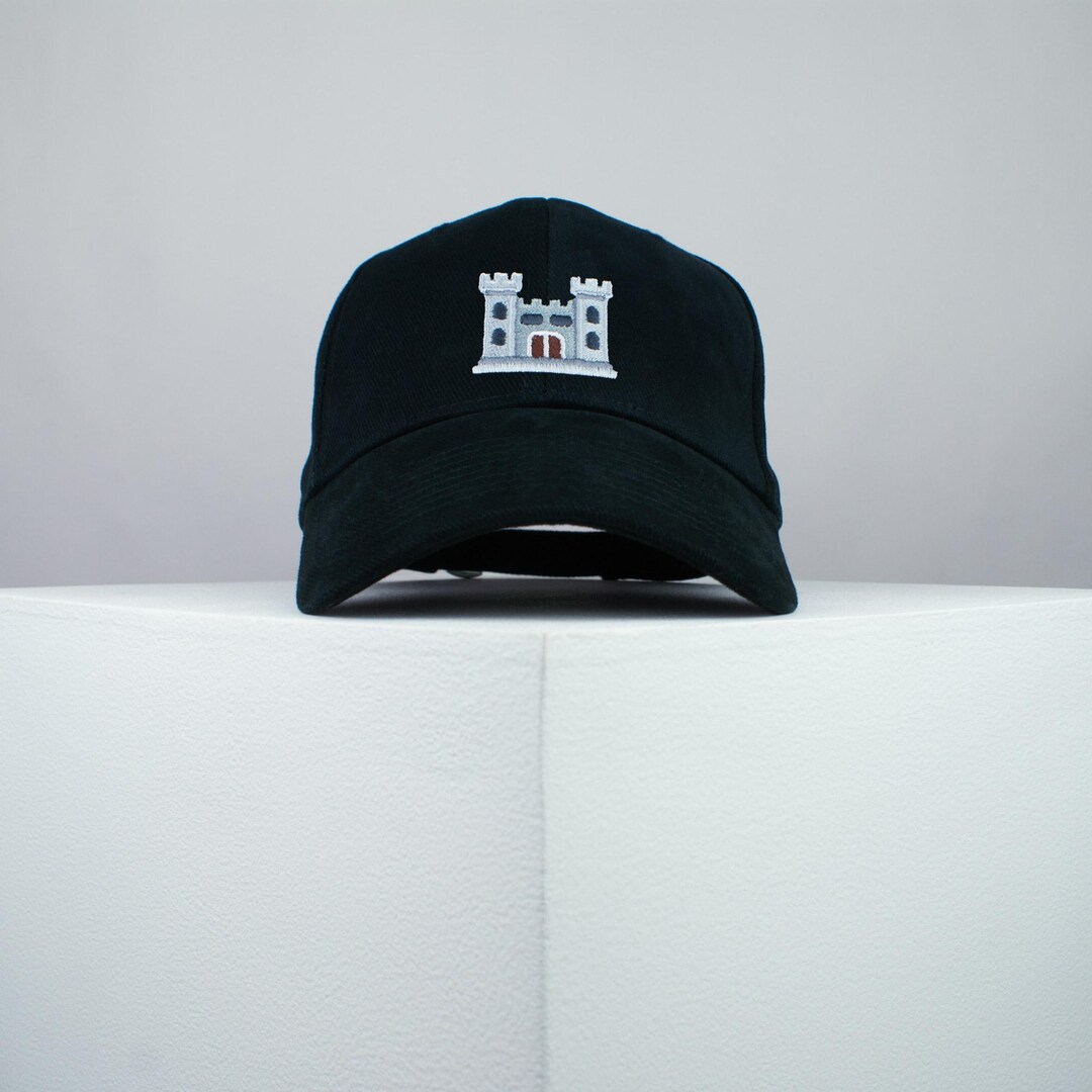 Medieval Castle Embroidered Baseball Cap Premium Hat King Queen Castle ...