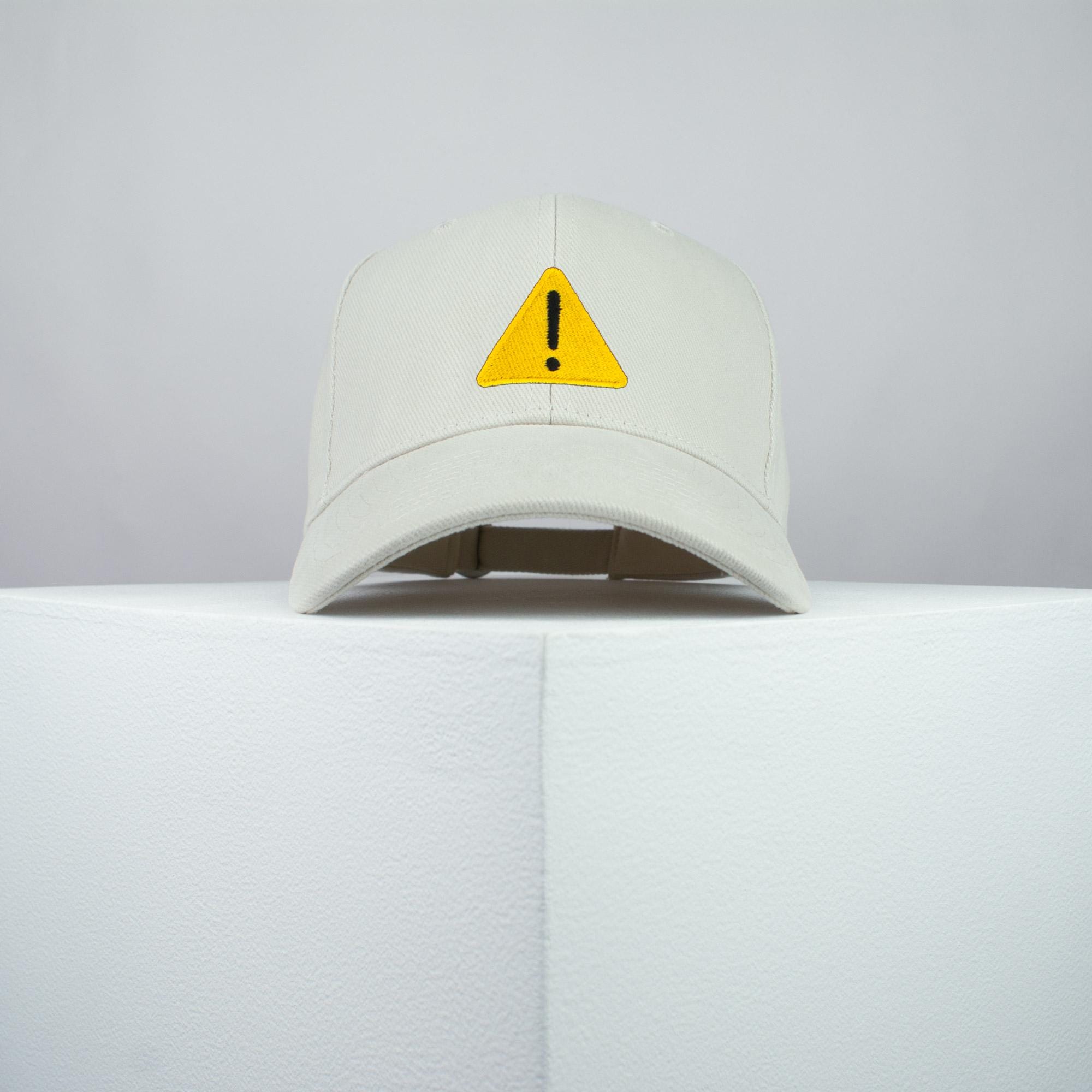 Warning Sign Embroidered Baseball Cap Premium Hat Danger Sign Non Slip ...