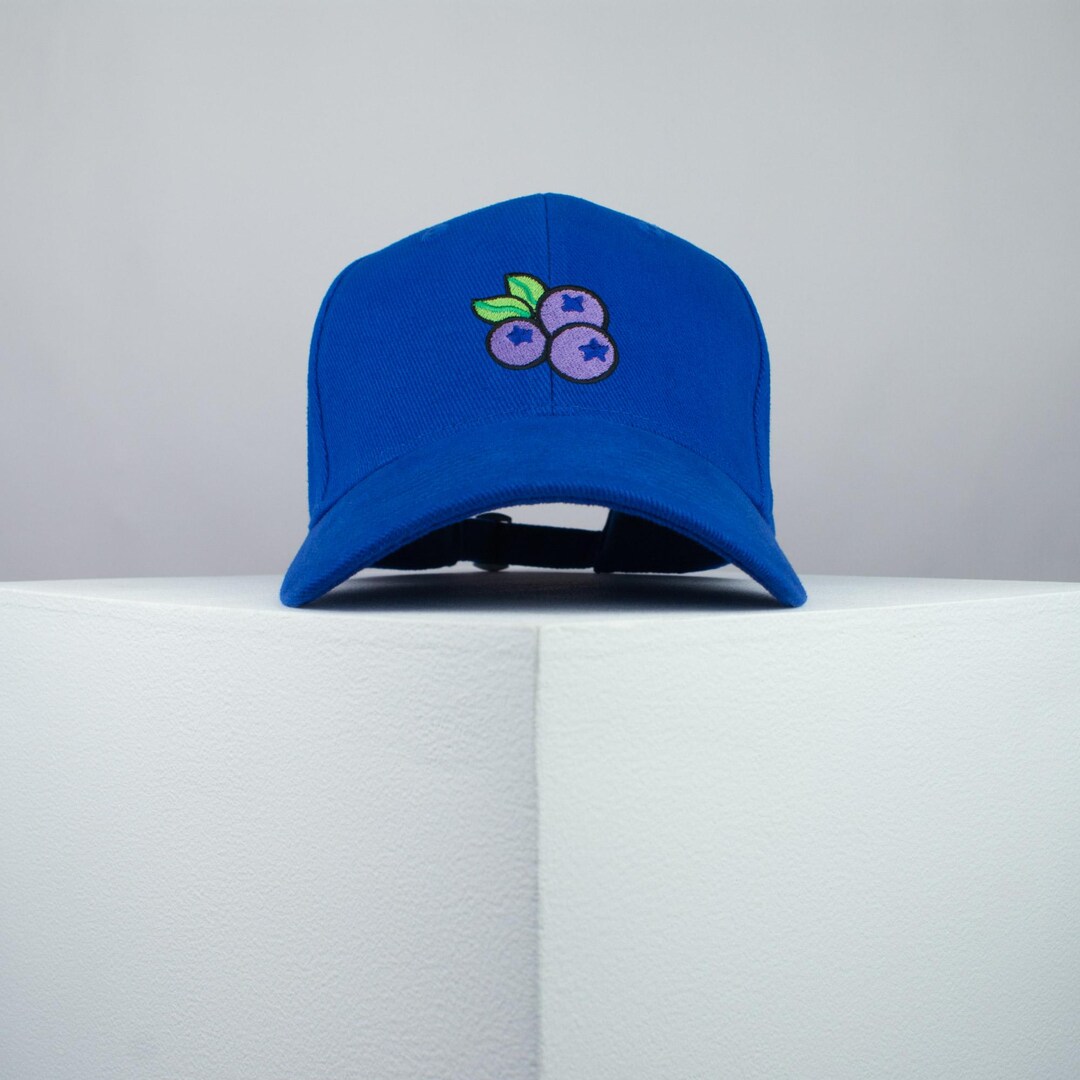 Blueberry Embroidered Baseball Cap Premium Hat Food Fruit Foodie ...