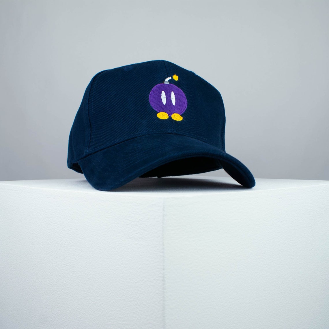 Super Mario Bob-omb Embroidered Baseball Cap 8 Hat Colours - Etsy UK