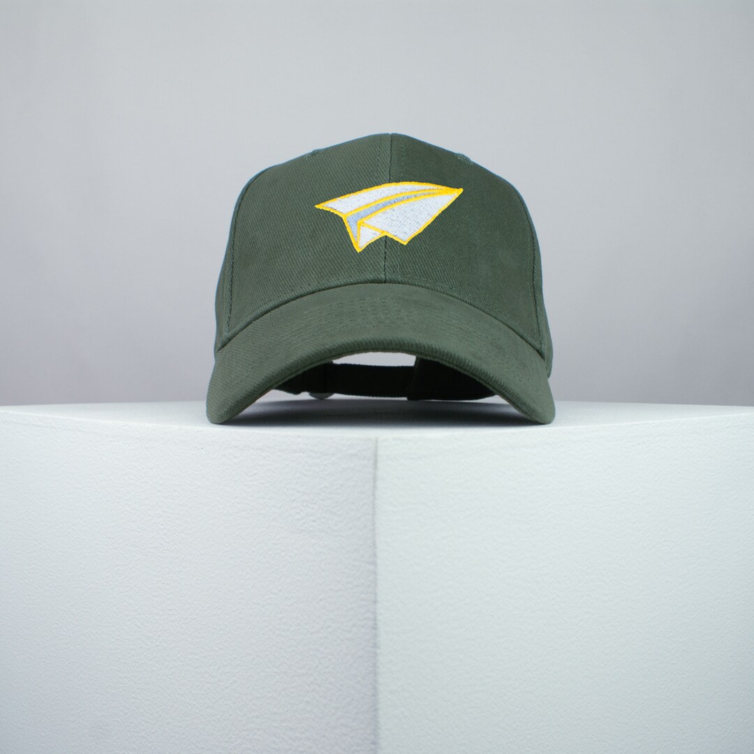 Paper Plane Embroidered Baseball Cap / Origami / Gift / Paper ...