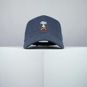 Volcano Erupting Embroidered Baseball Cap Premium Hat Mountain Mount ...