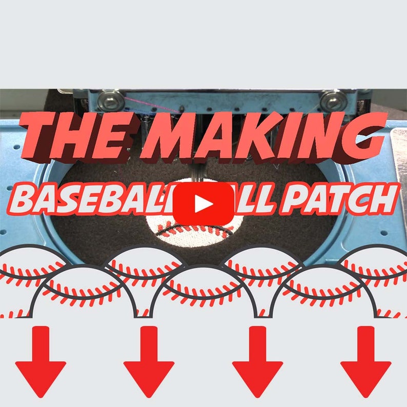 Baseball iron on patch / game / patches / ball / embroidery / | Etsy