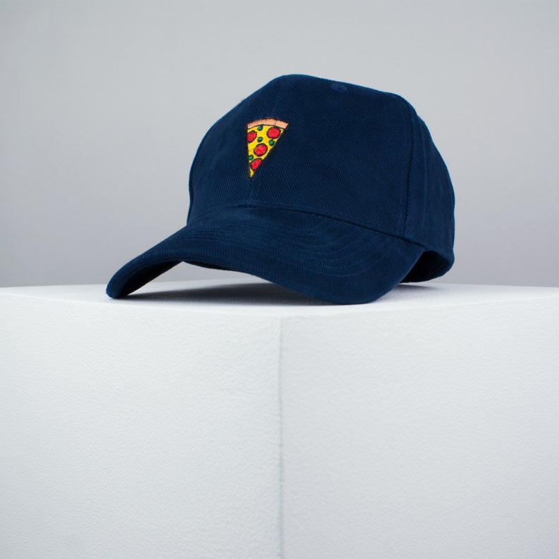 Pizza slice embroidered baseball cap 8 hat colours / pizza / | Etsy