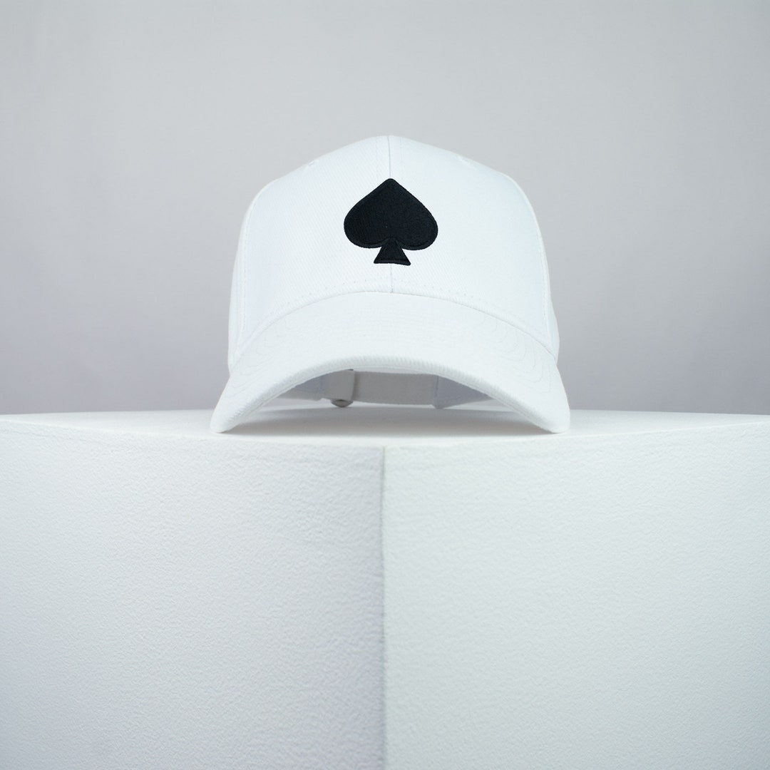 Spades Symbol Embroidered Baseball Cap Premium Hat Poker Playing Card ...