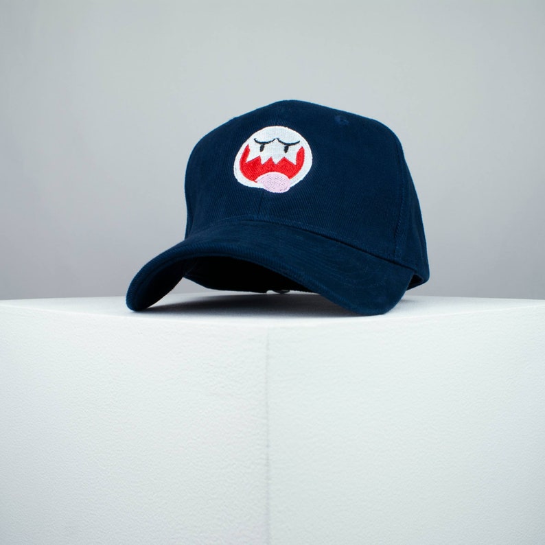 Super Mario Boo Embroidered Baseball Cap 8 Hat Colours Mario - Etsy
