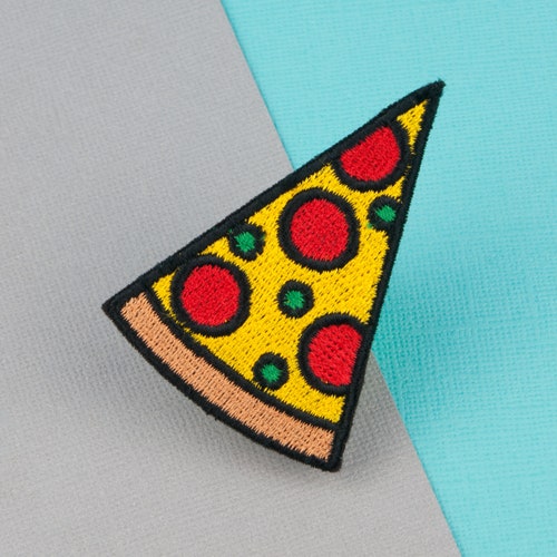 Pizza Slice Iron on Patch / Pizza / Patches / Food / - Etsy