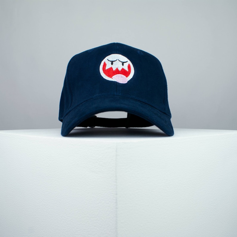 Super Mario Boo Embroidered Baseball Cap 8 Hat Colours Mario - Etsy