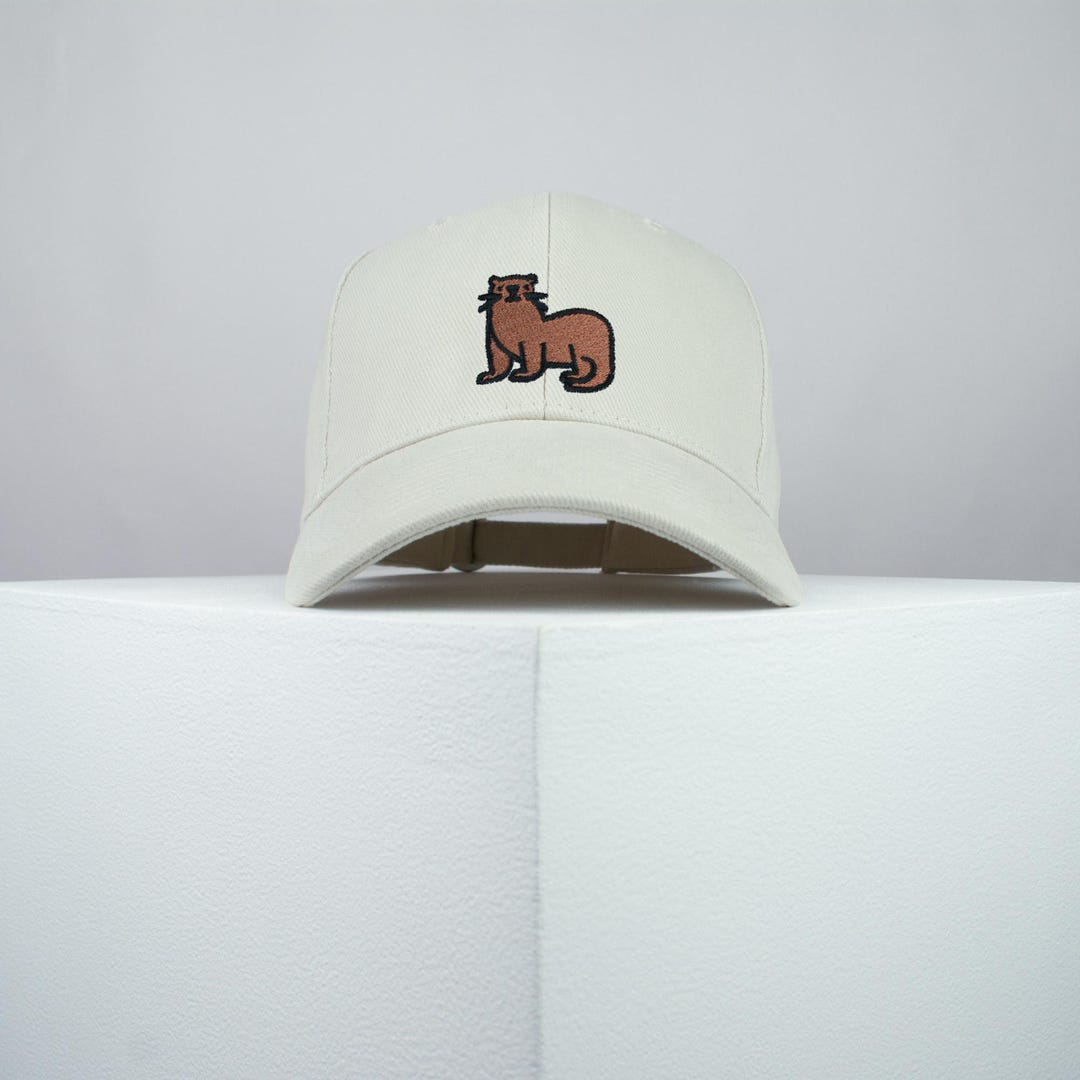 Otter Embroidered Baseball Cap Premium Hat Sea River Animal Cute ...