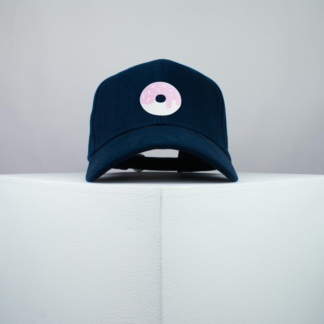 Sprinkled Donut Embroidered Baseball Cap Premium Hat Donut Lover ...