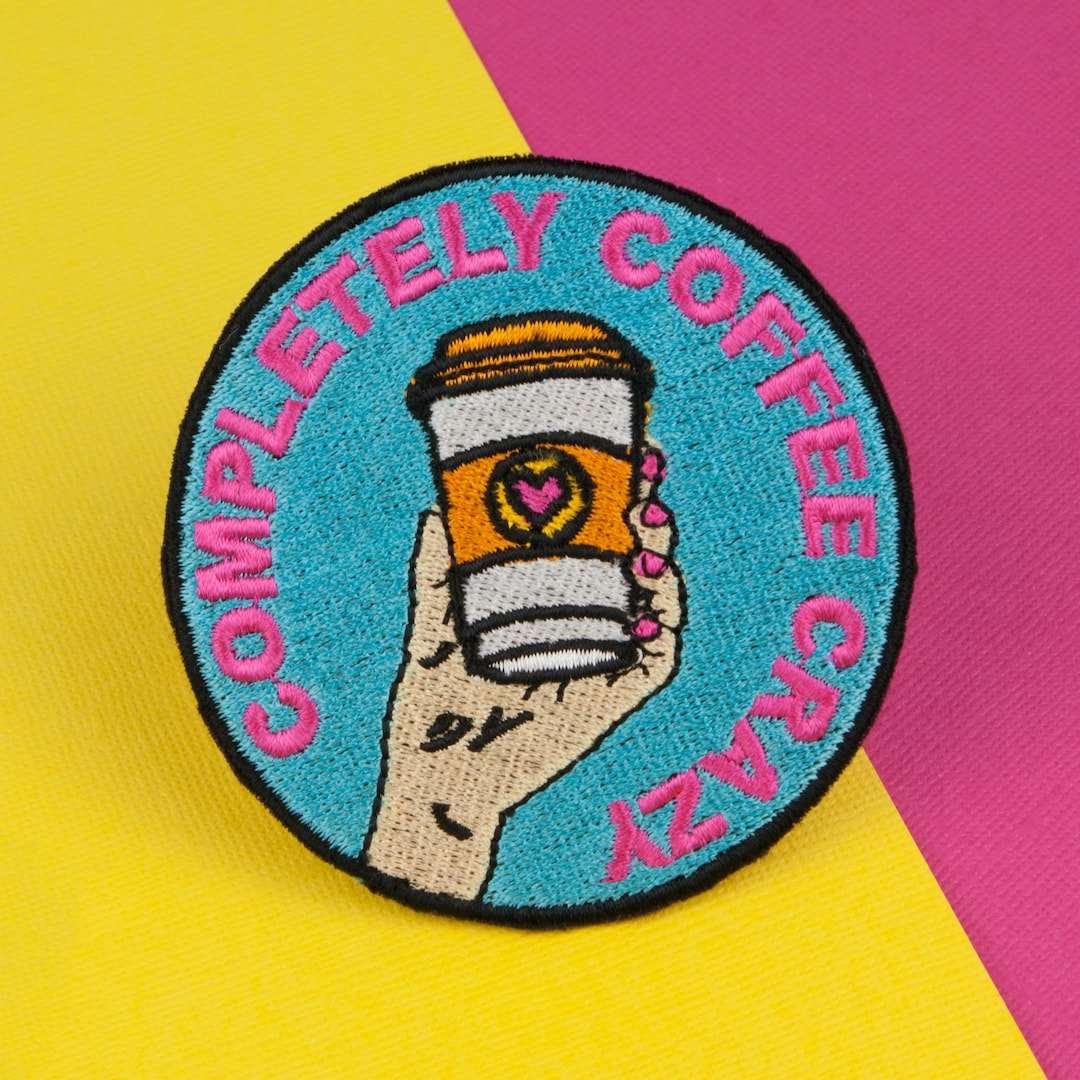 Coffee Crazy Iron on Patch / Coffee / Patches / Coffee Gift ...