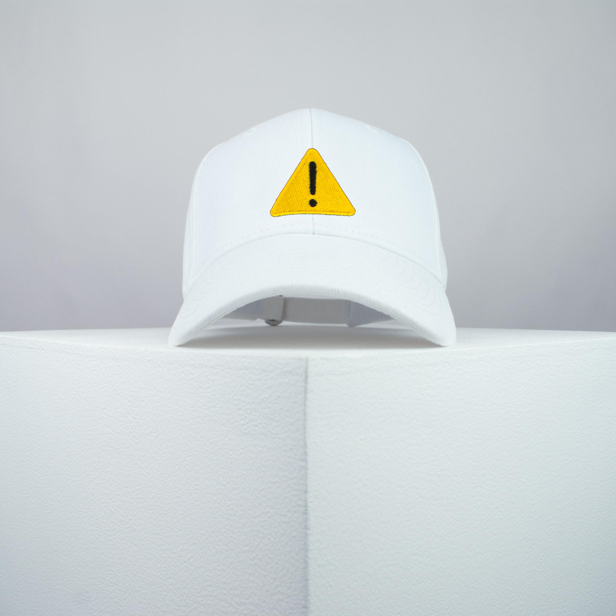 Warning Sign Embroidered Baseball Cap Premium Hat Danger Sign Non Slip ...