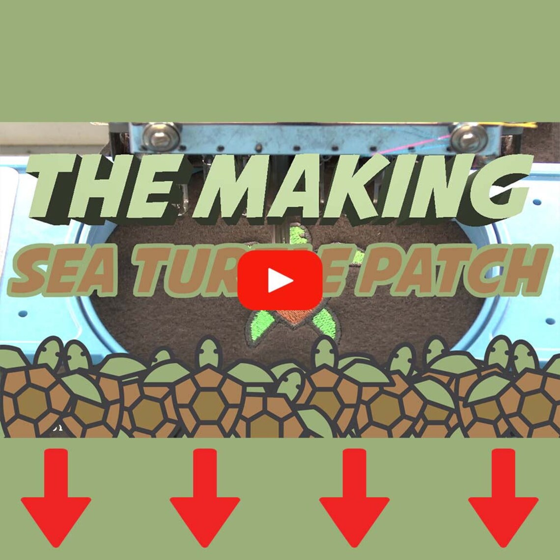 Sea Turtle Iron on Patch / Turtle / Patches / Animal / Embroidery ...