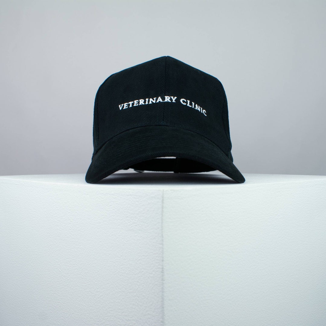 Veterinary Clinic Embroidered Baseball Cap / Animal / Pet / Cat / Dog ...