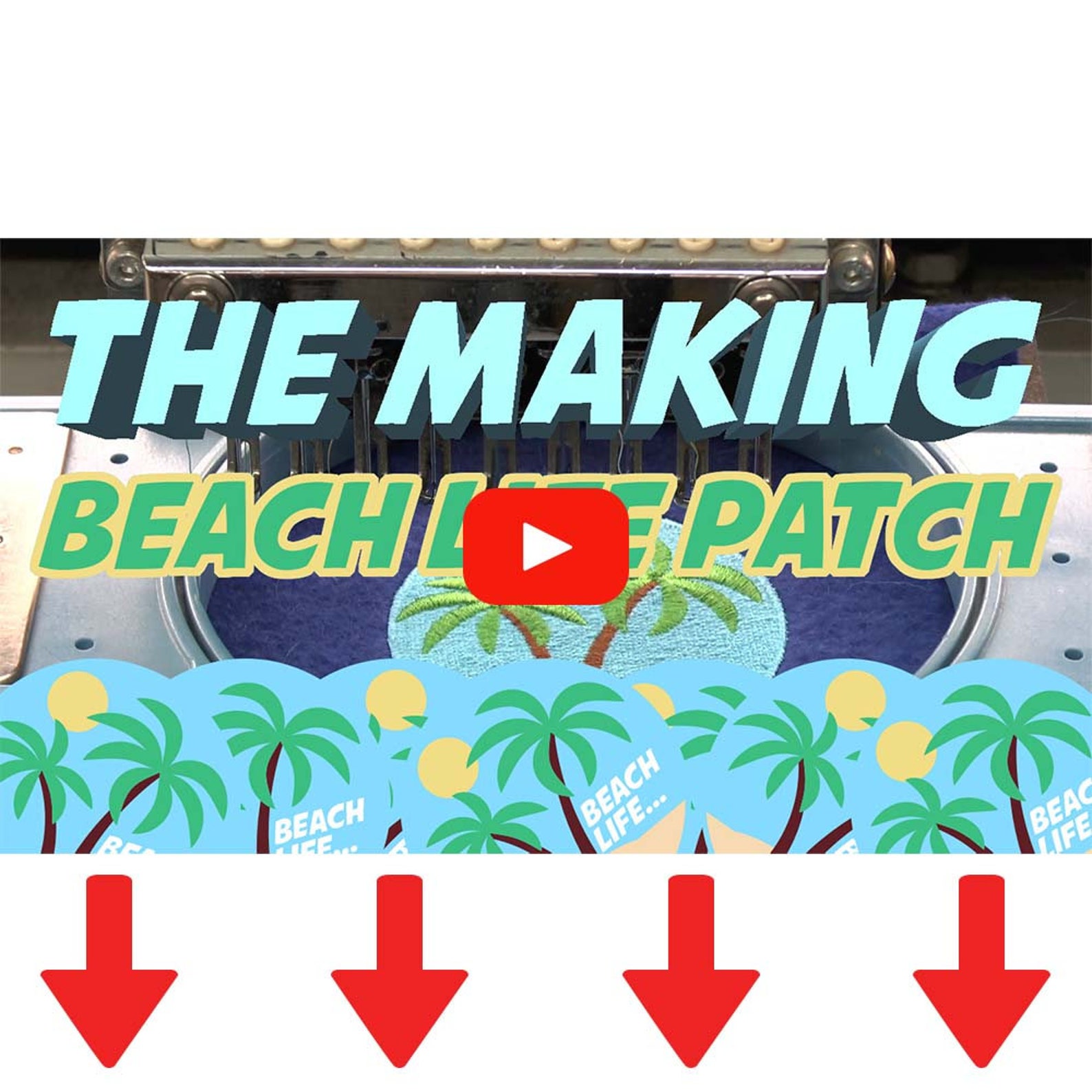 Beach Life Iron on Patch / Beach / Patches / Ocean / - Etsy