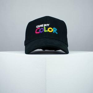 Nintendo Gameboy Colour Embroidered Baseball Cap Gamer Gaming Retro ...