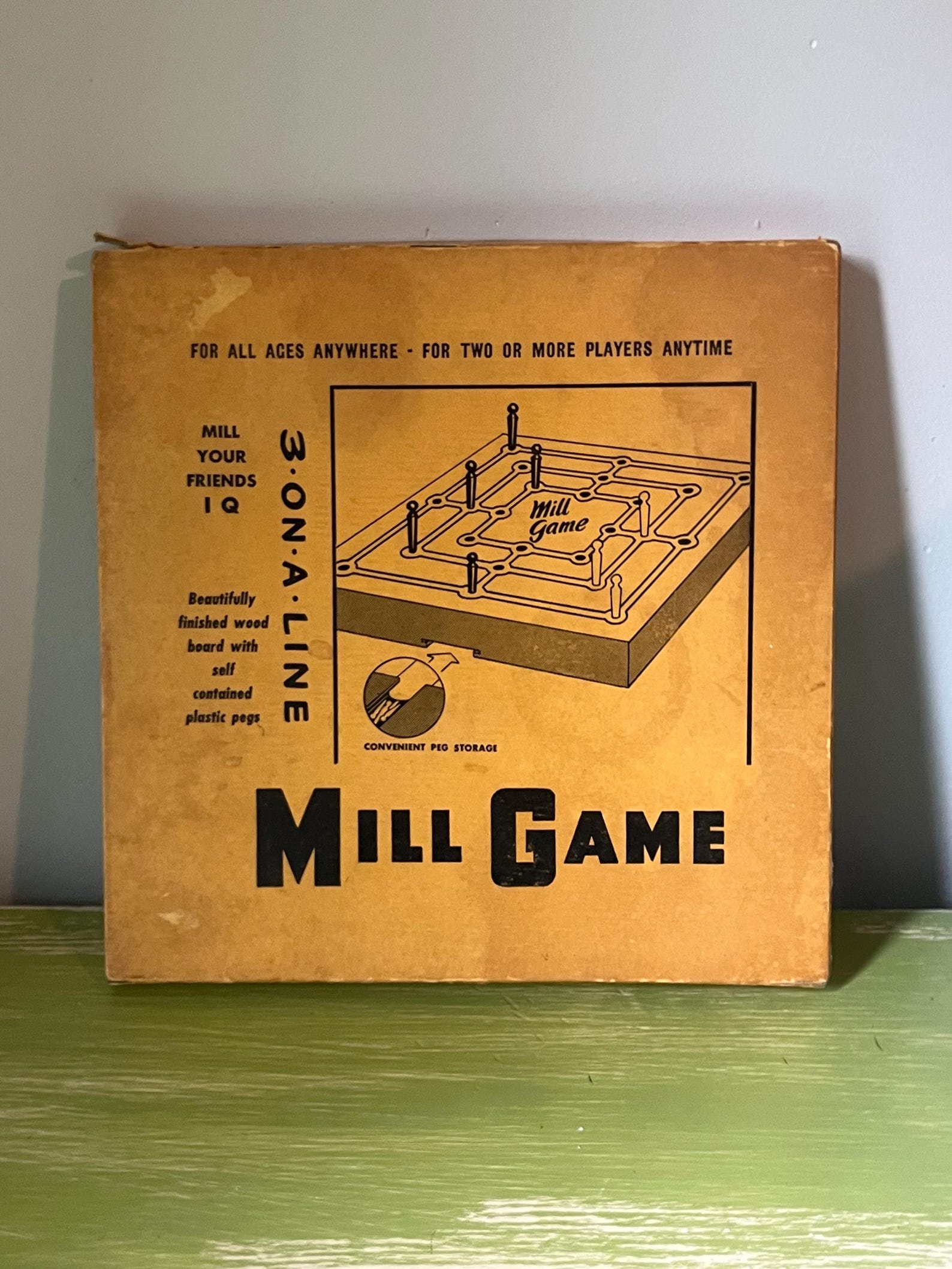 Mill Game by Dreucke 1950s Wooden Game in Mint Condition - Etsy