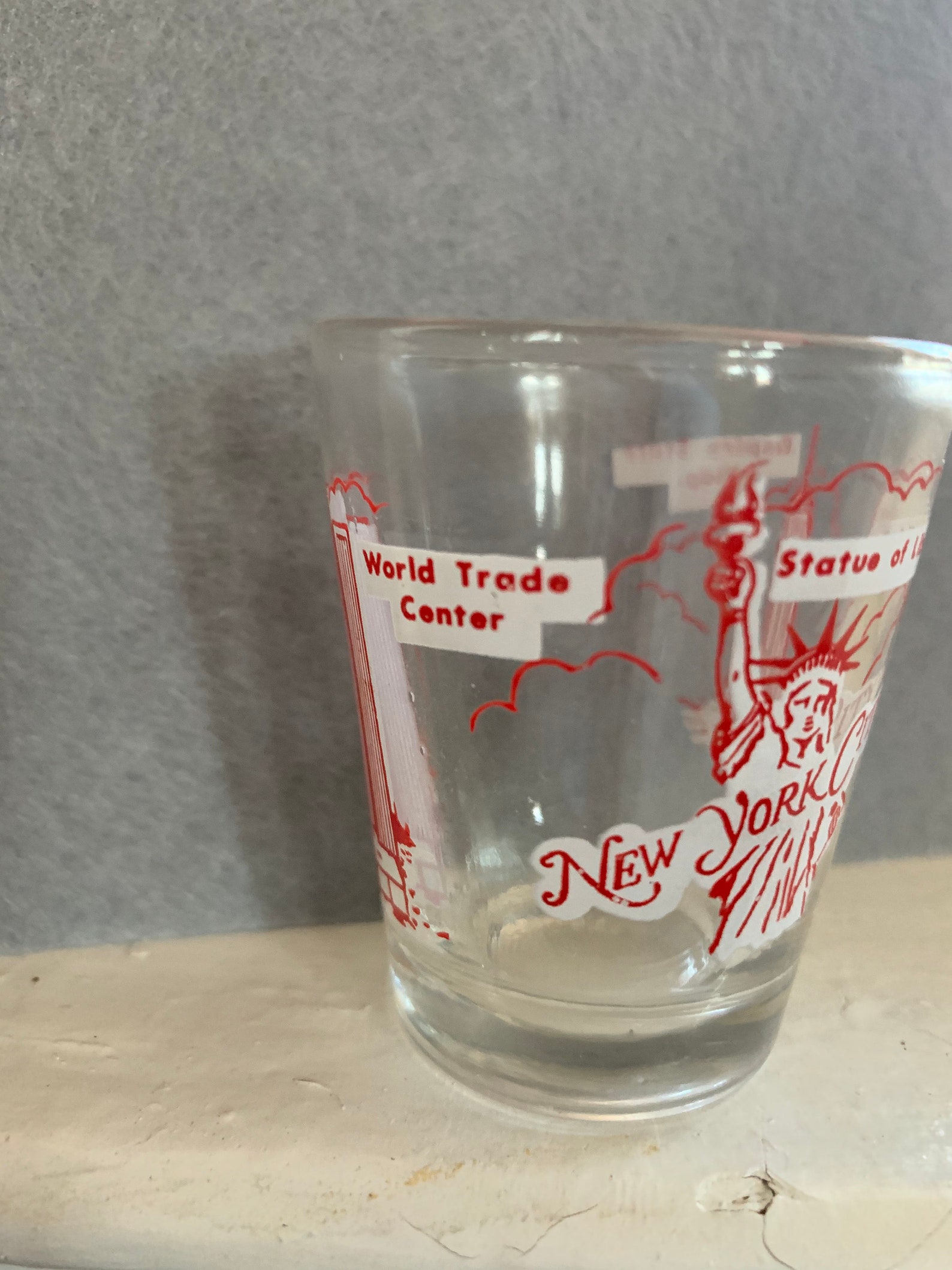 Vintage New York City Manhattan Shot Glass World Trade Center | Etsy