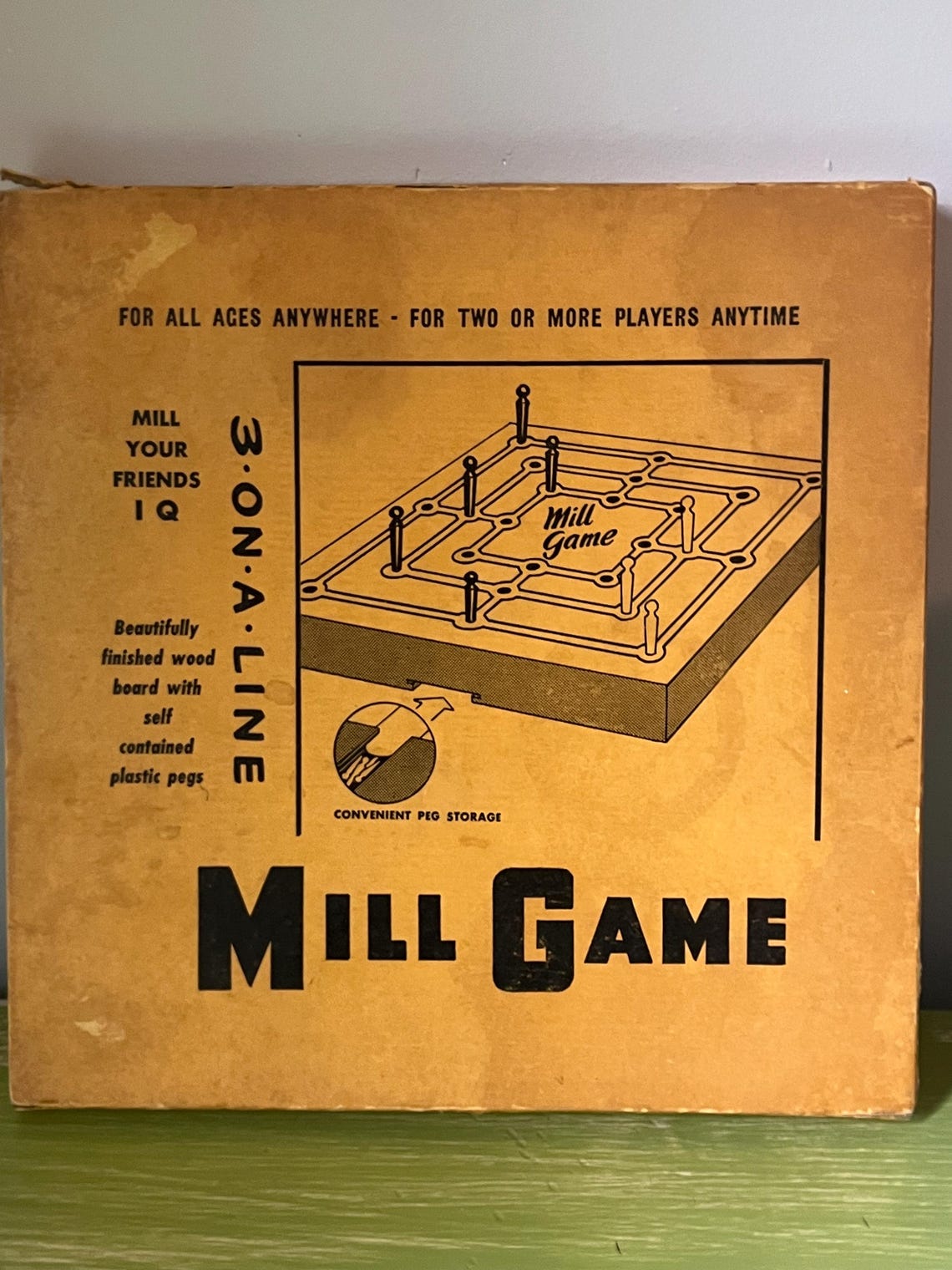 Mill Game by Dreucke 1950s Wooden Game in Mint Condition - Etsy