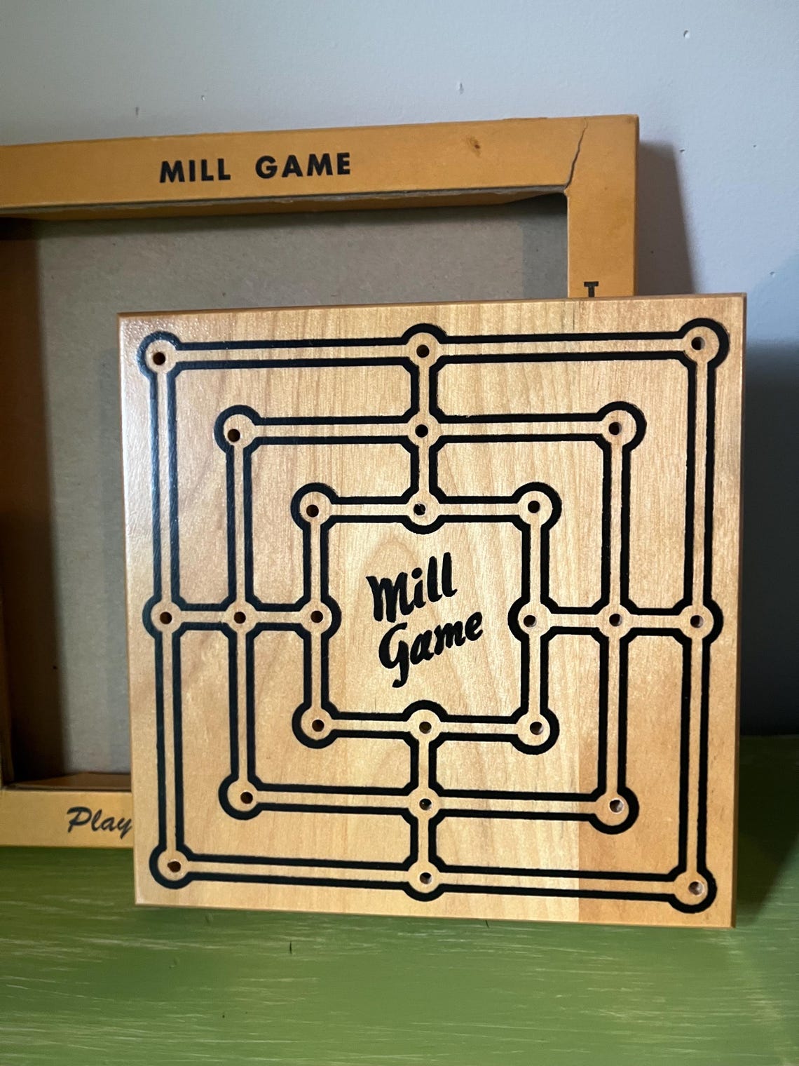 Mill Game by Dreucke 1950s Wooden Game in Mint Condition - Etsy