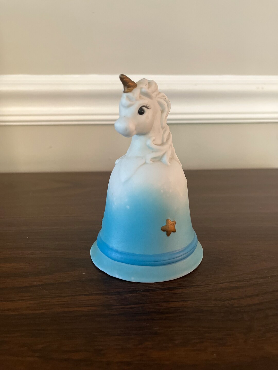 1980s Ceramic Unicorn Bell - Etsy