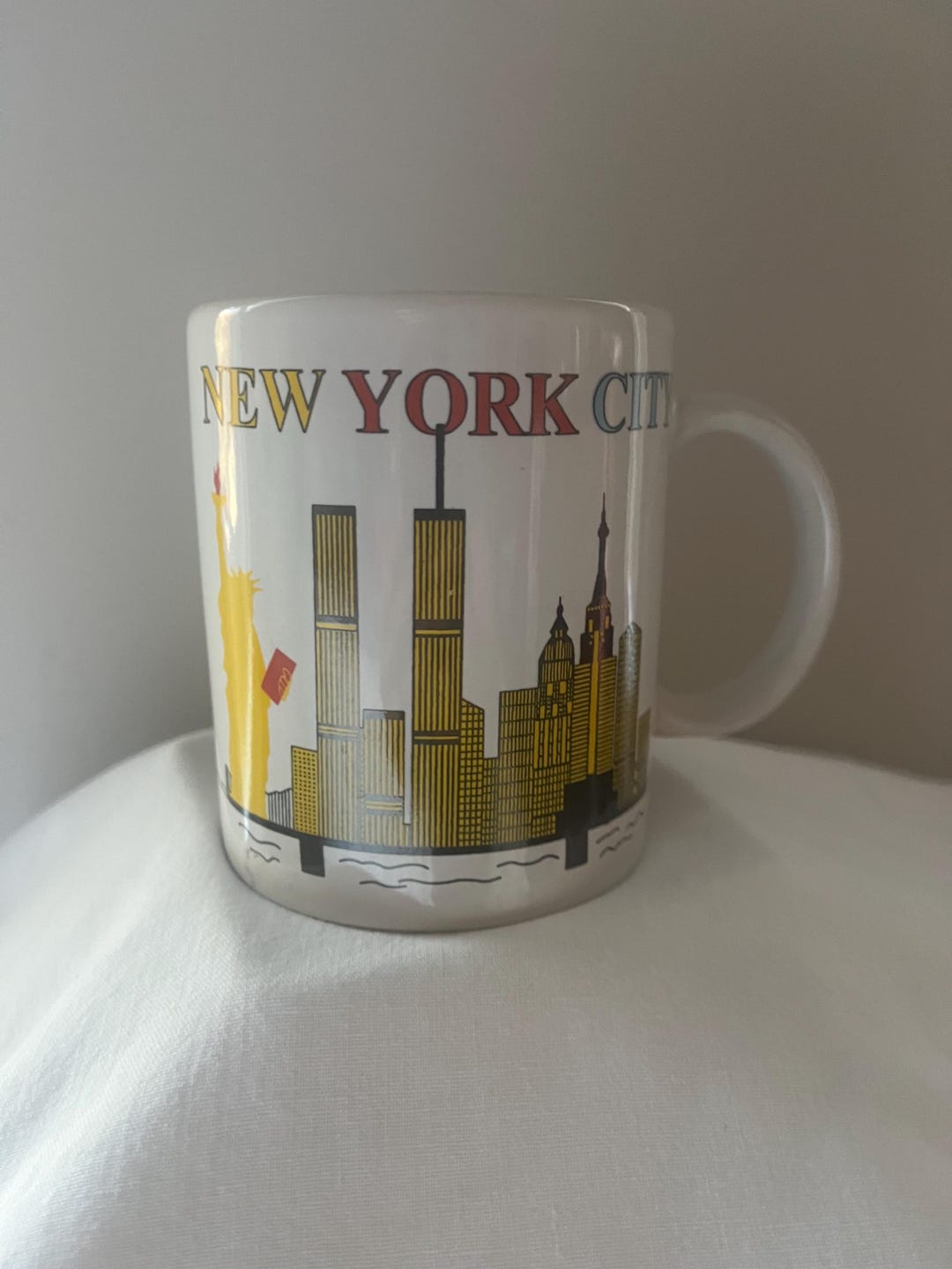 Vintage 1990s Mug New York City Twin Towers WTC Souvenir - Etsy