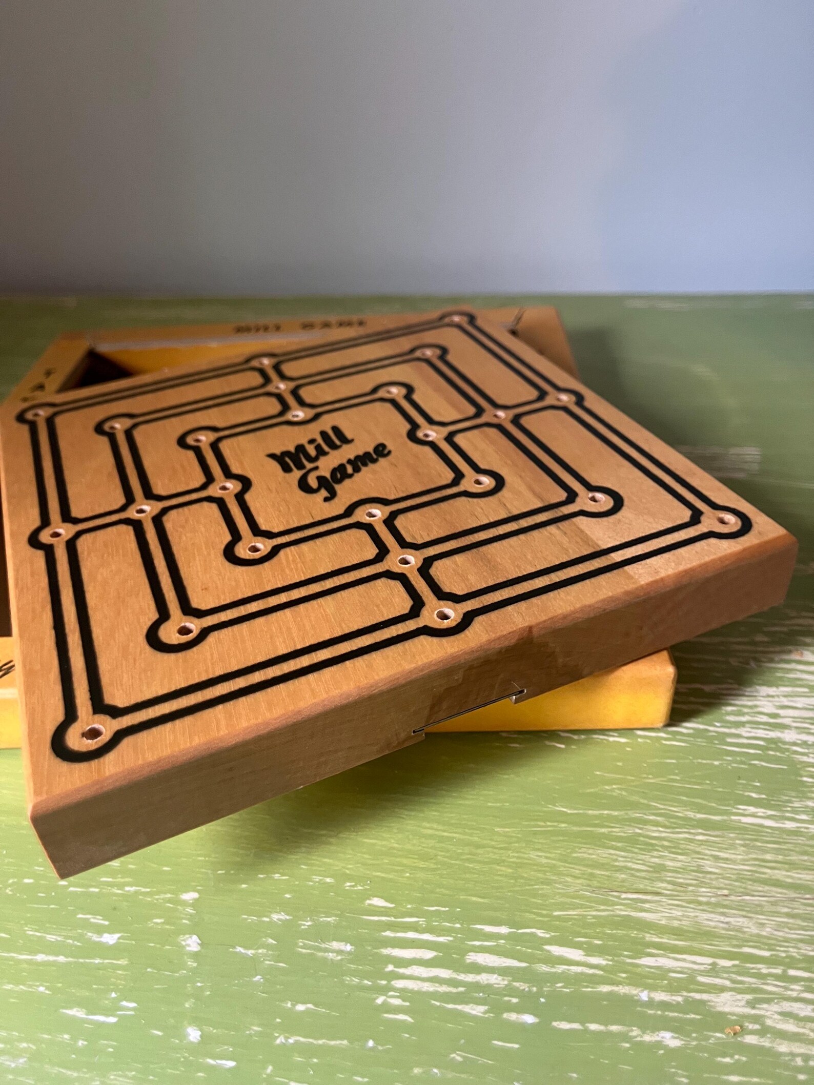 Mill Game by Dreucke 1950s Wooden Game in Mint Condition - Etsy