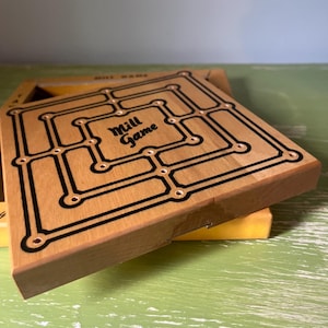 Mill Game by Dreucke 1950s Wooden Game in Mint Condition - Etsy