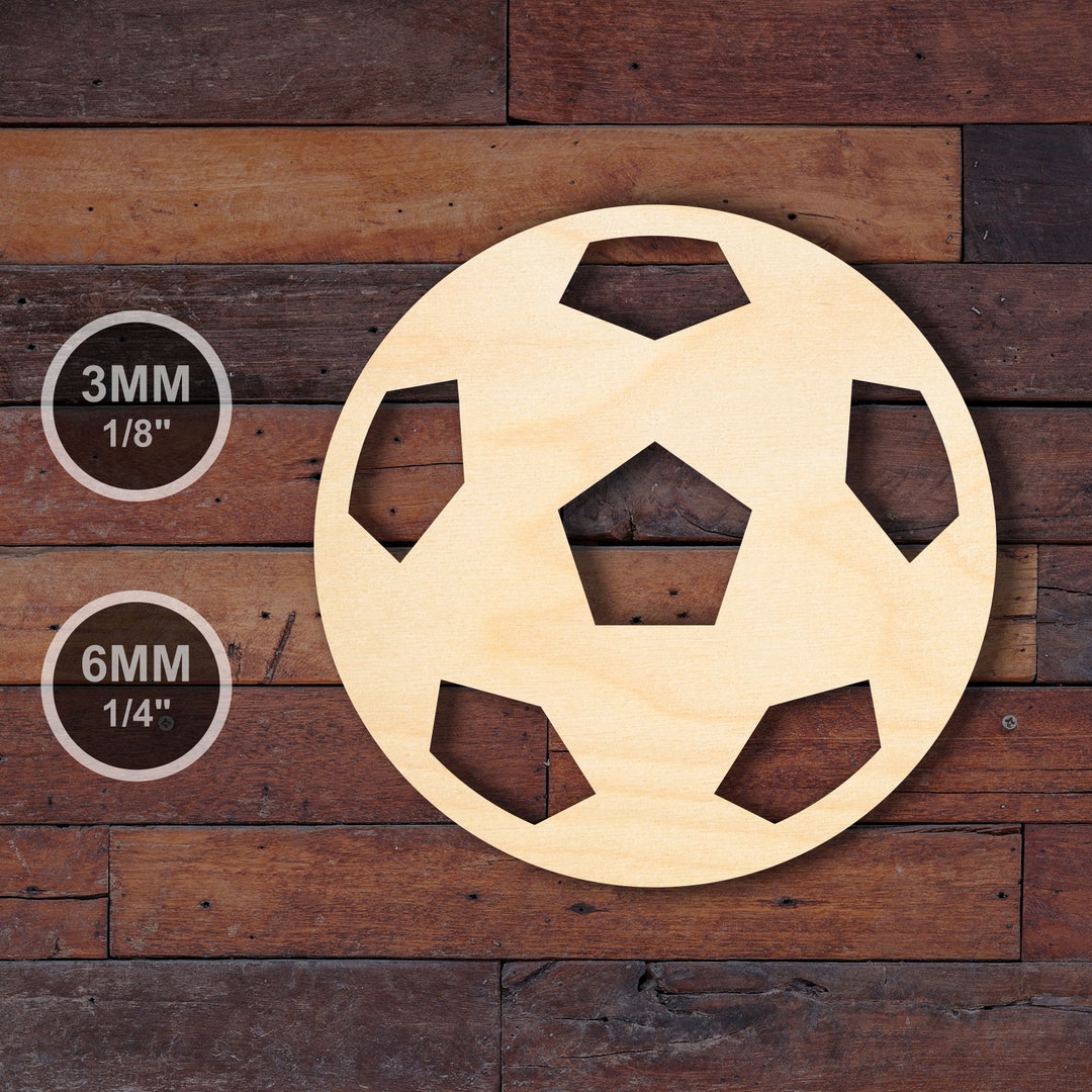 Wood Football Cutout Unfinished Wooden Wedding Decor, Birch Plywood ...