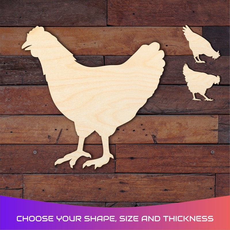Wooden Chicken - Etsy