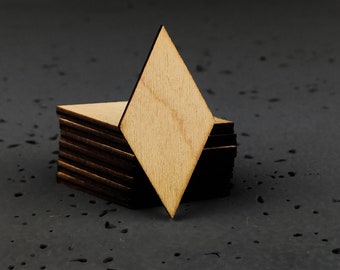 Wood Rhombus Blank - Etsy