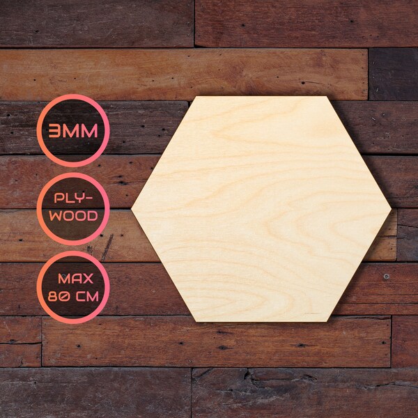Wood Hexagon - Etsy