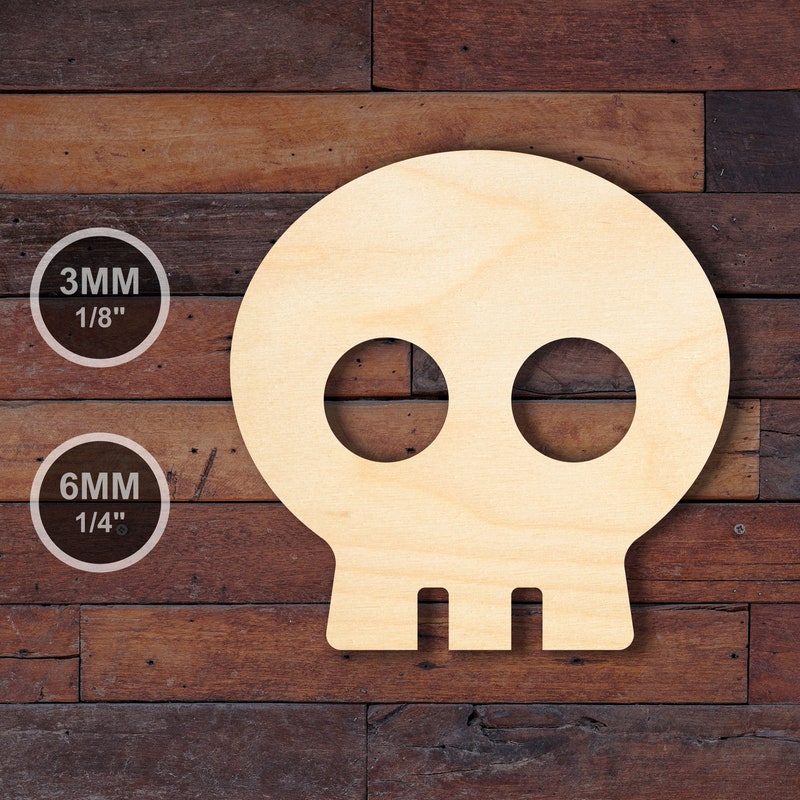Wood Skulls Cutout - Etsy