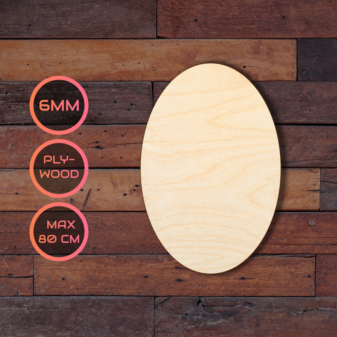 Wooden Oval Shapes Wood Oval Cutoutsplywood Mandala Base - Etsy