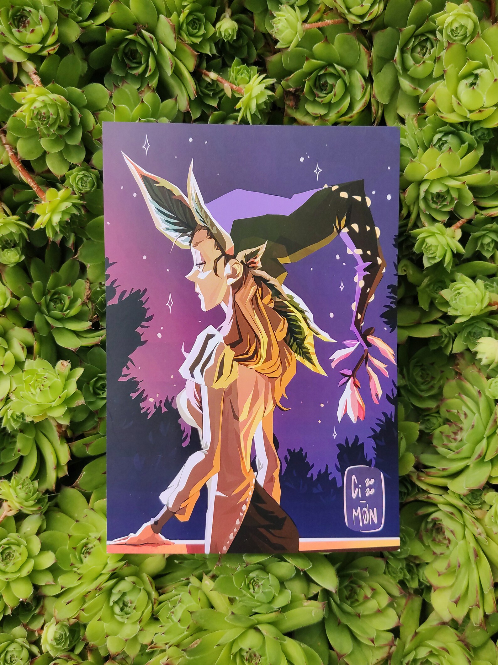 Hosta Witch Art Print | Medium Size Art Print | Botanical Whimsy Magic ...