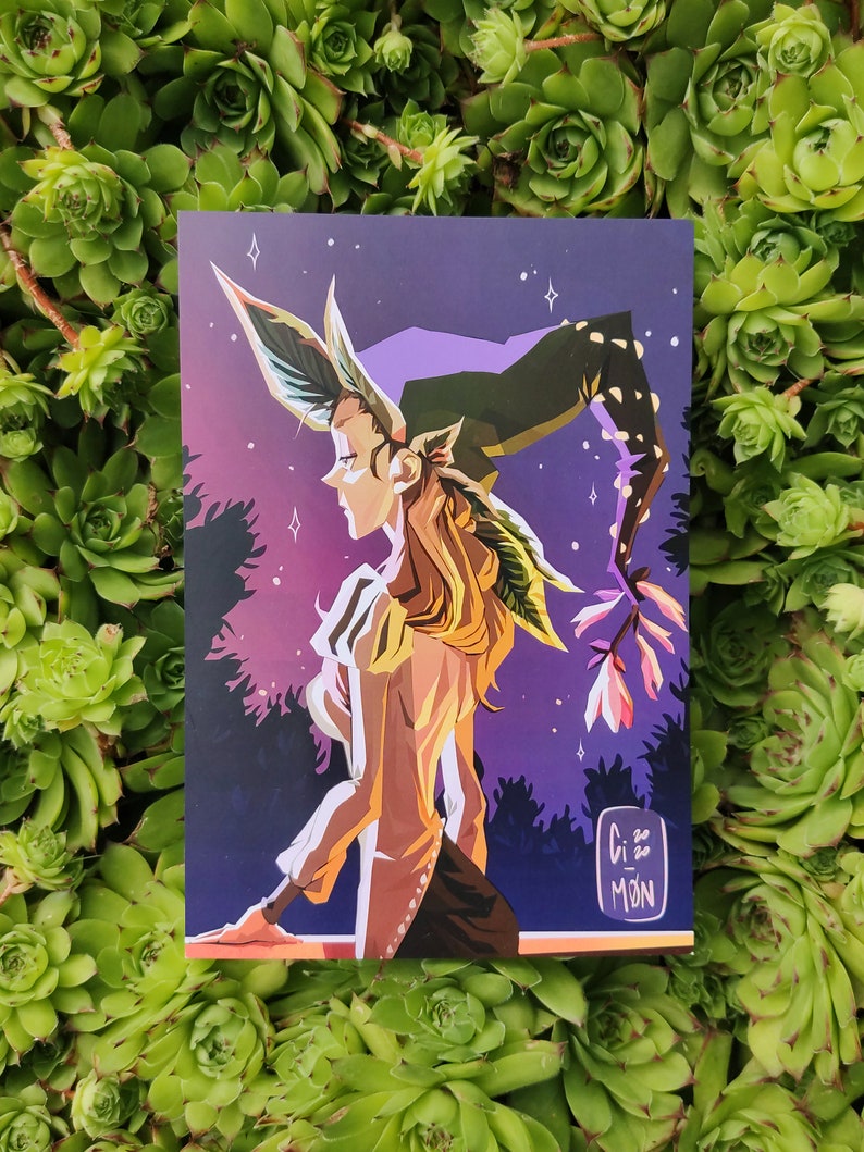 Hosta Witch Art Print | Medium Size Art Print | Botanical Whimsy Magic ...