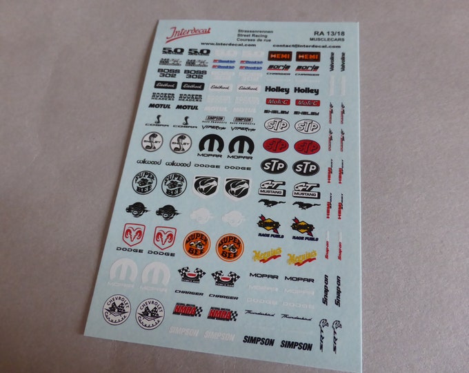 1:18 decals - GeminiModelcars