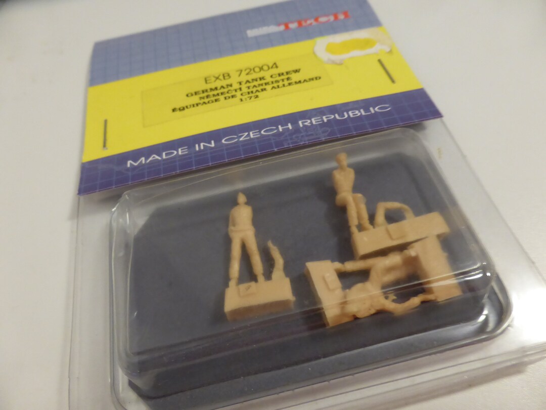 1:72 Scale German Tank Crew WWII (4 Figures) Extra Tech Figure Resin ...