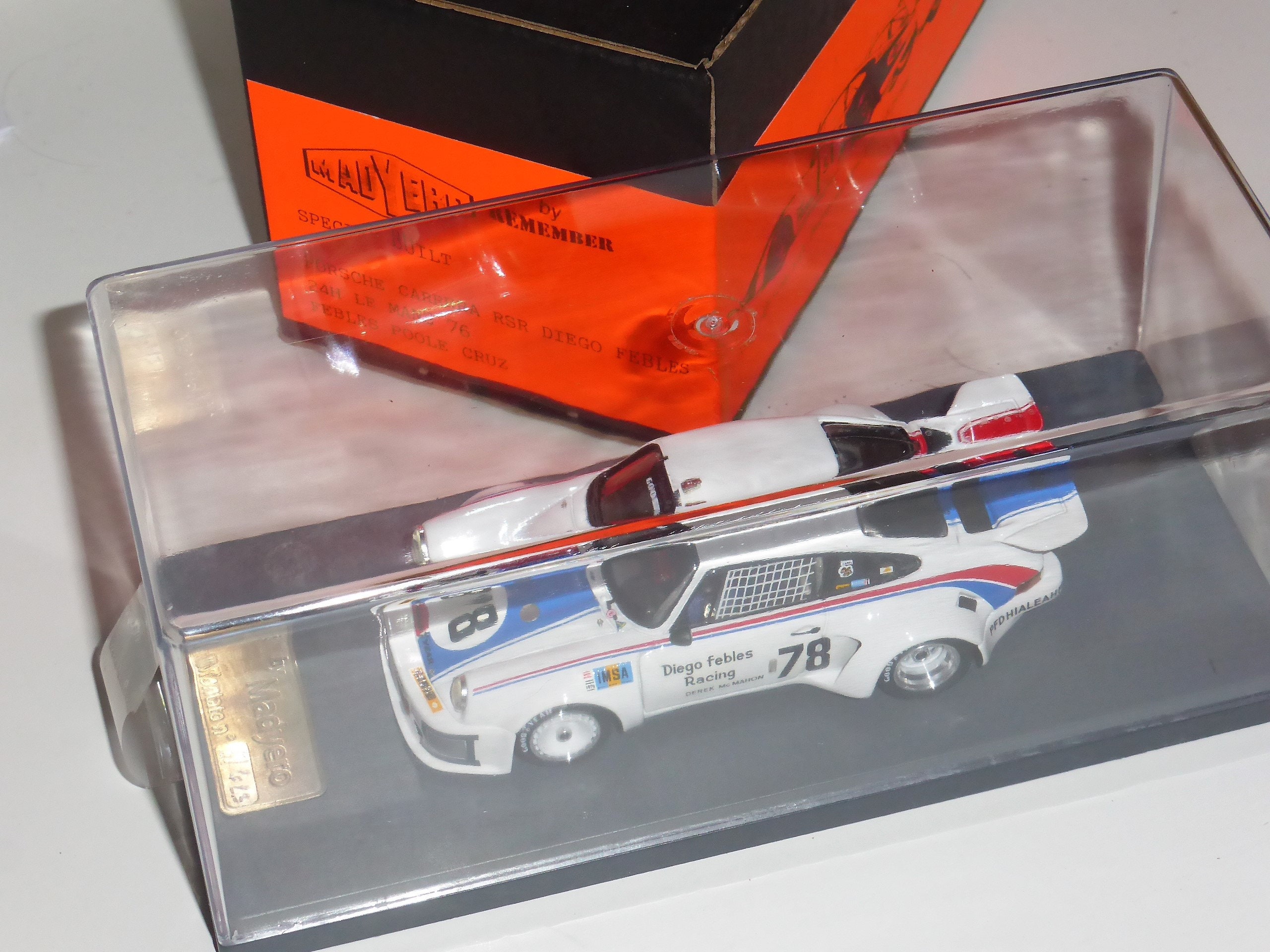 Porsche 911 Carrera RSR Diego Febles Racing Le Mans 1976 #78 Febles ...