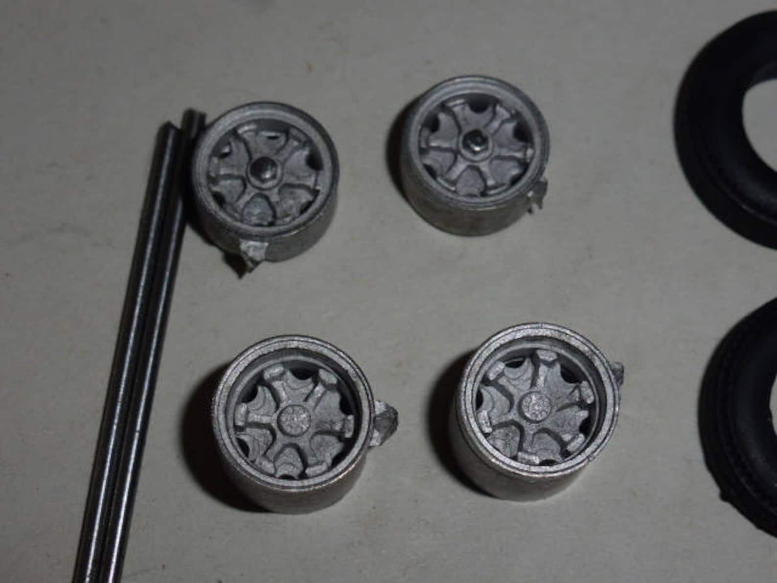 White Metal Trilex Wheels Set for Italian Trucks of the 50/60s - Etsy ...