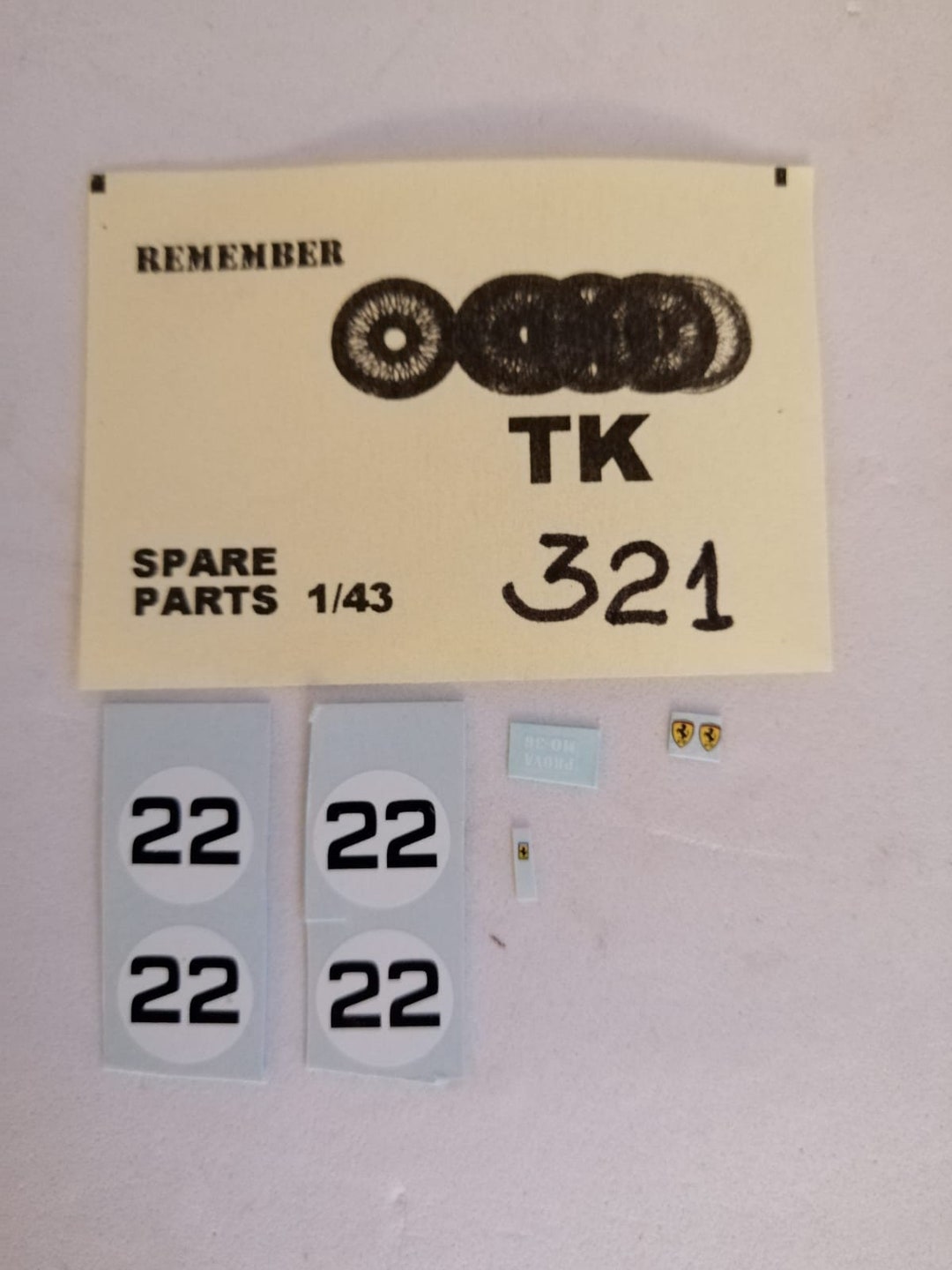 1:43 Waterslide Decals Set for Ferrari 330 P4 Spyder Le Mans 1967 Tests ...