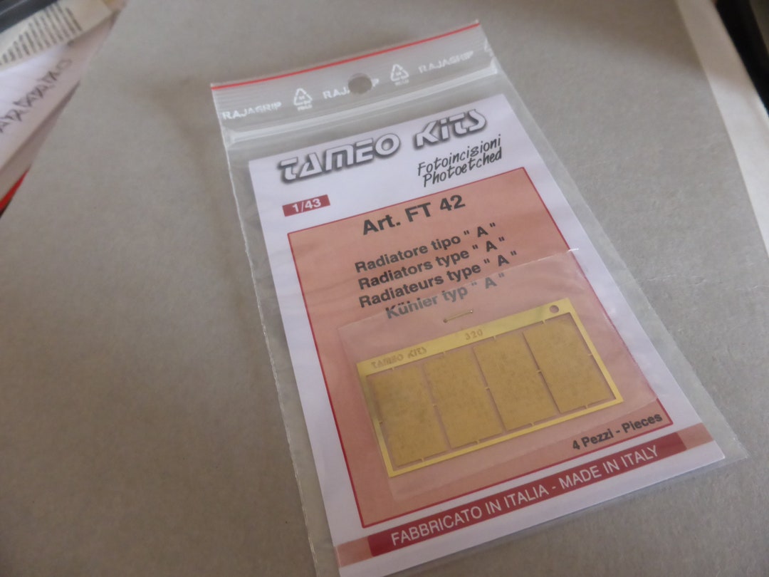 Photo Etched 1:43 Radiators Type-a (4 Pieces) Tameo FT42 - Etsy