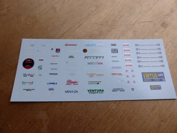 High Quality 1:43 Decals Different Logos Campionato | Etsy